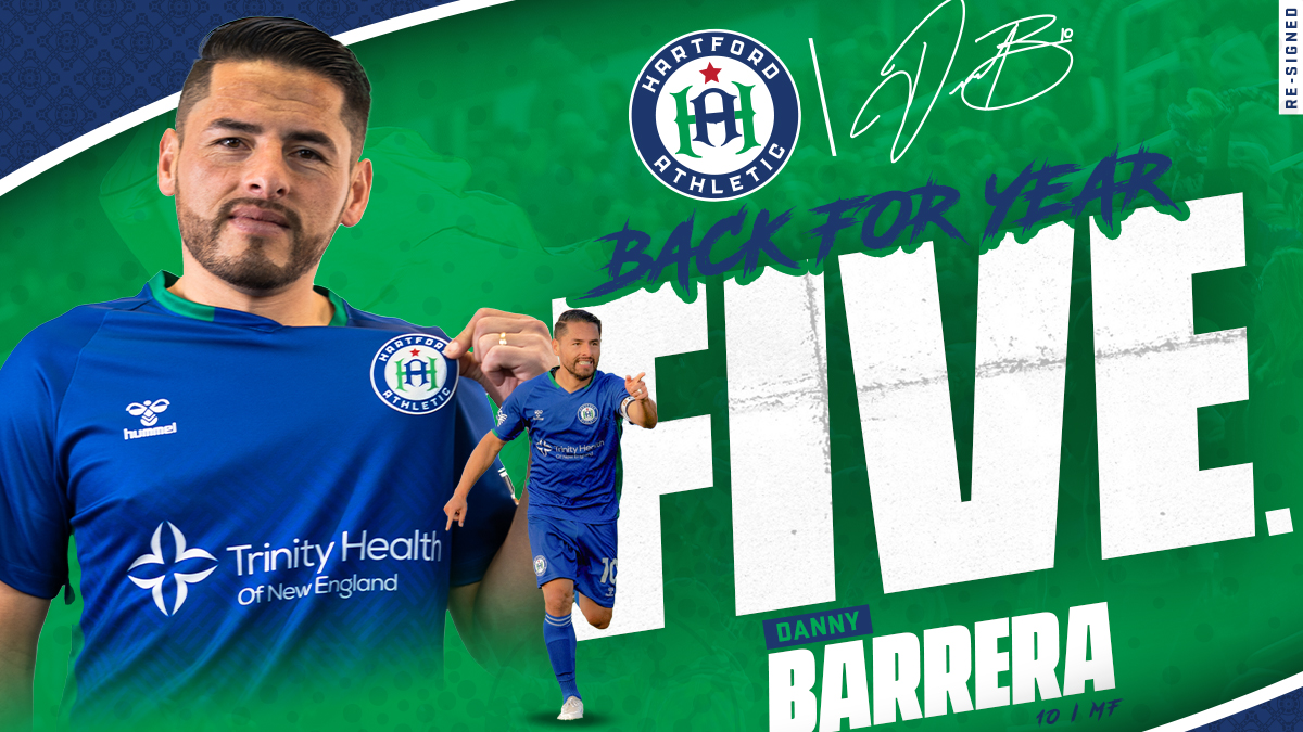 Danny Barrera to Return to Hartford for 2023 Season - Hartford Athletic